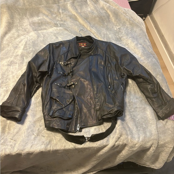 ICS | Jackets & Coats | Vintage Ics Leather Jacket | Poshmark
